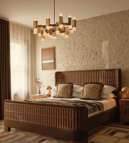 Devon Bed, Queen, Linen, Olive, US