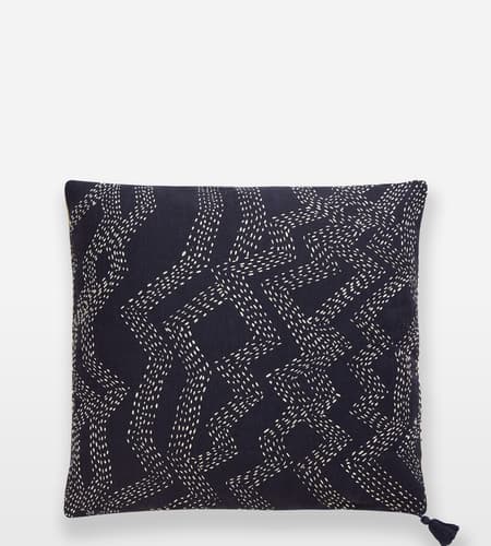 Wick Square Cushion, Navy