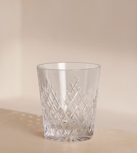 Barwell Cut Crystal Rocks Glass, Set of Four
