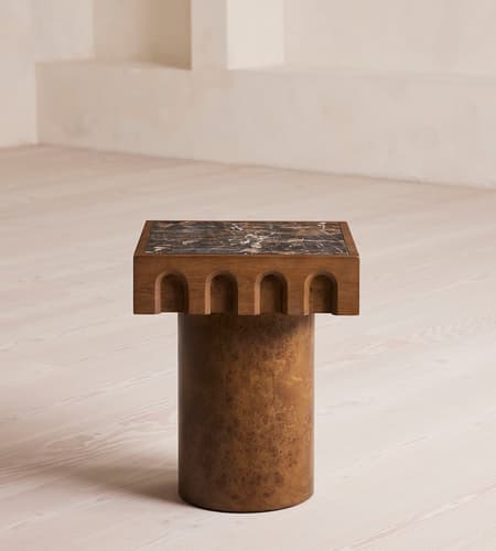 Hiro Side Table, Michelangelo Marble