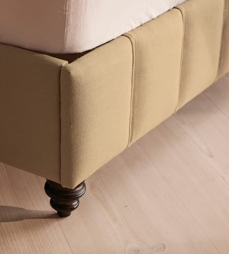 Manette Bed, Full, Linen, Wheat, US