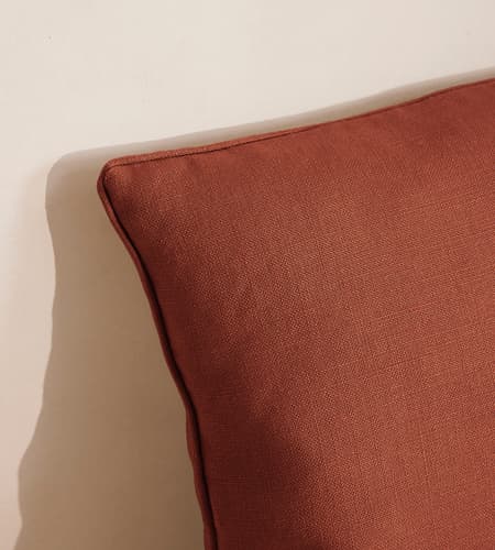 (US) Vinnie Large Square Cushion, Sienna