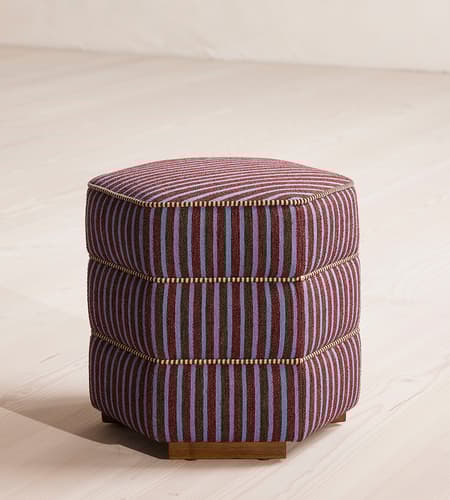 Lyla Footstool, Kortini Stripe