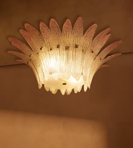 Treviso Semi-Flush, Pink, US