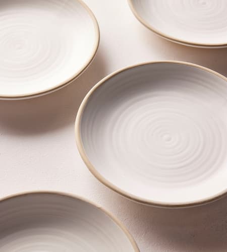 Morley Side Plate, White, Set of Four