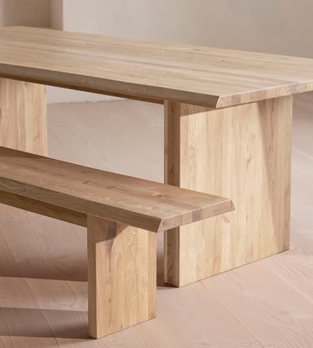 Matis Bench, White Oak, 280cm