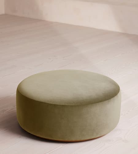 Aline Ottoman, Velvet, Lichen, US