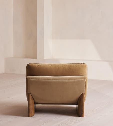 Tellis Chair, Velvet, Camel, UK