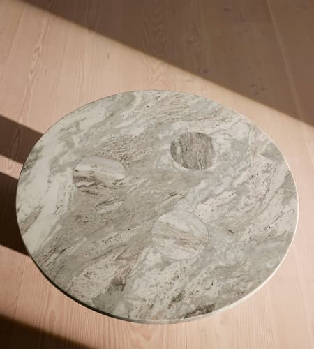 Tisbury Coffee Table, Terra Bianca Marble