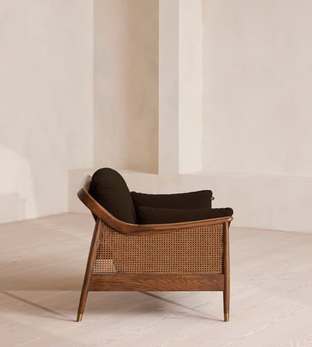 Atlanta Loveseat, Velvet, Chocolate, US - Soho Home