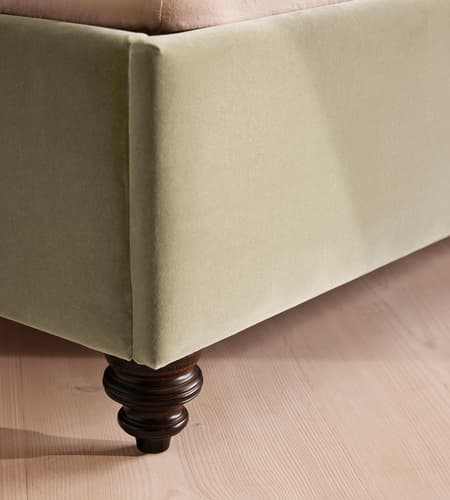 Gerrard Bed, Queen, Velvet, Lichen, US