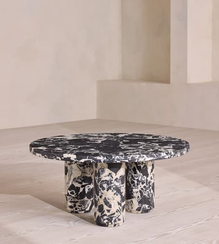 Tisbury Coffee Table, Noir Grande Marble