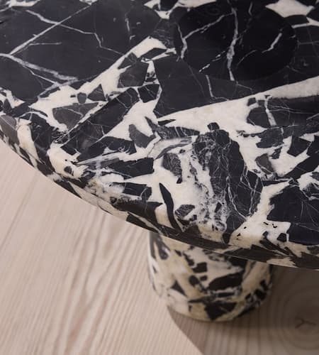 Tisbury Coffee Table, Noir Grande Marble