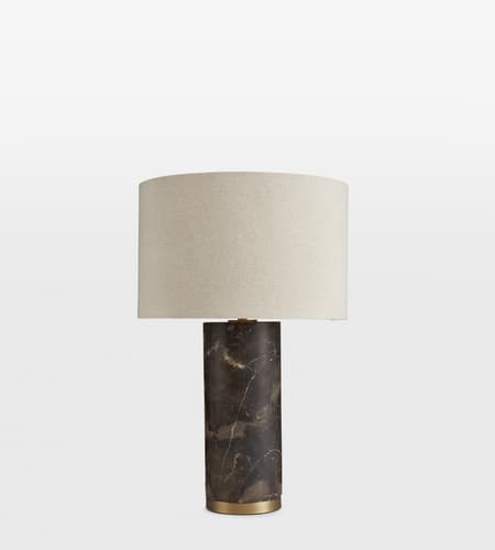 Remi Stone Table Lamp, Brown, US
