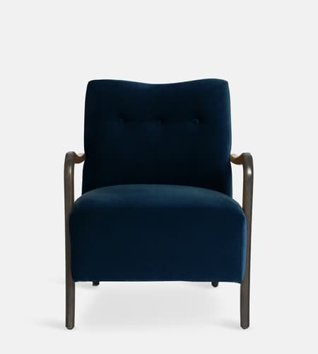 Holland Armchair, Indigo Velvet