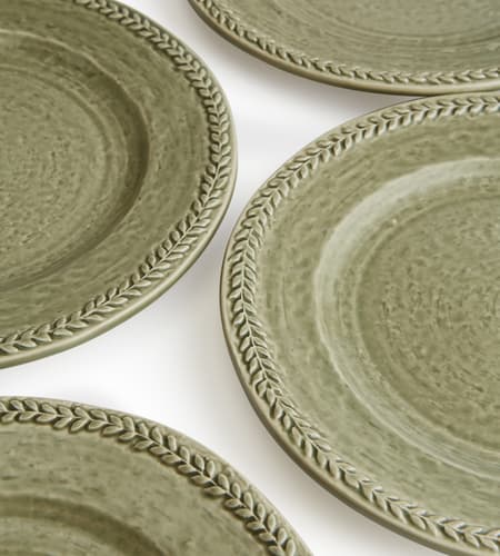 Hillcrest Side Plate, Green, Set of Four
