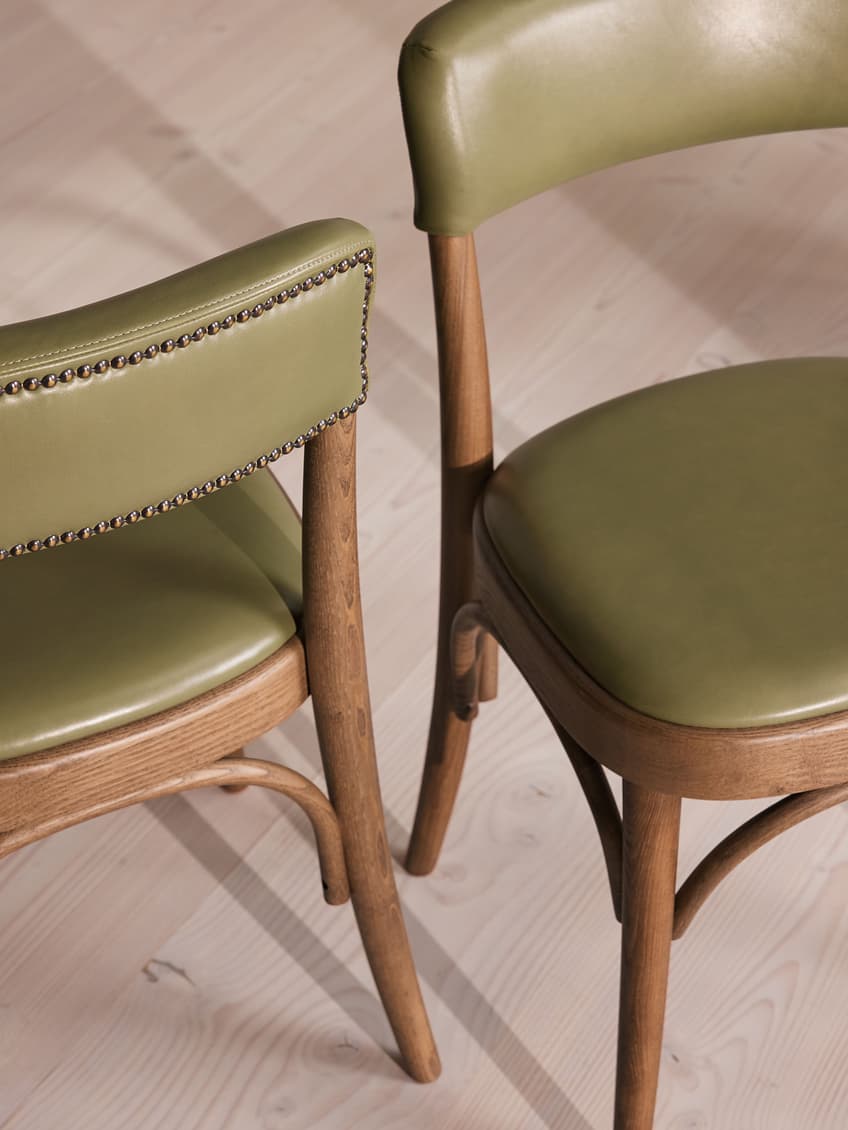 Pair of Hamilton Armless Dining Chairs, US