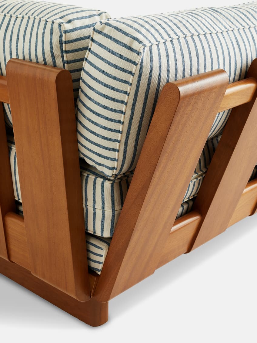 Johanna Outdoor Sofa, Harriet Stripe, Blue