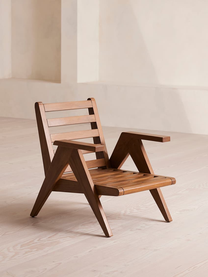 Lia Low Dining Chair, Natural