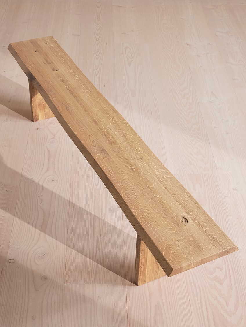 Matis Bench, White Oak, 280cm