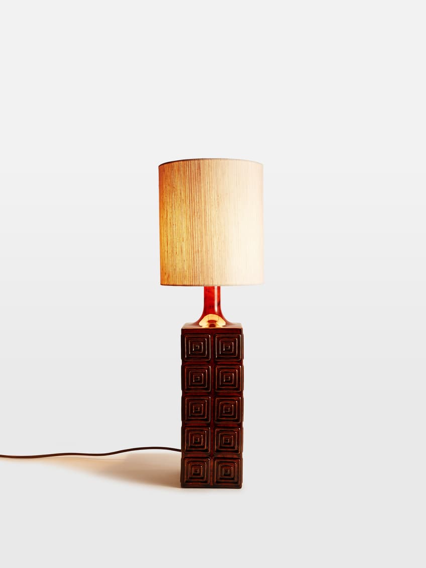 Dohara Table Lamp, Brown, US