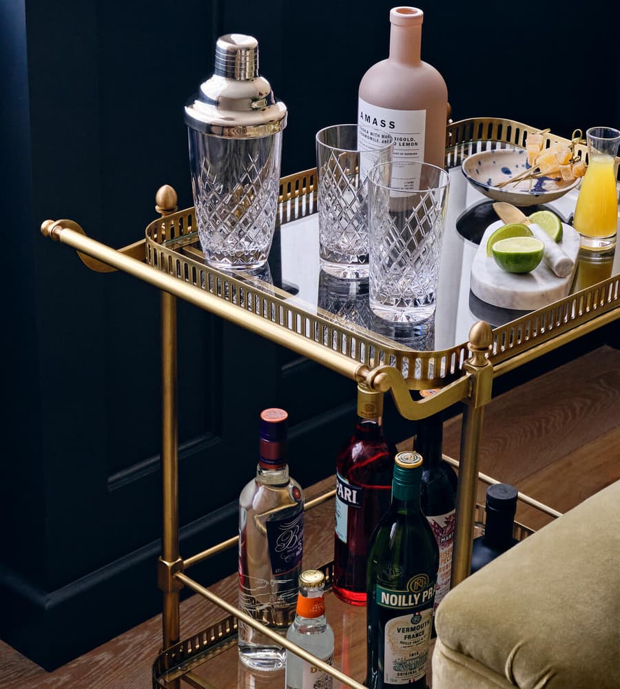 Barwell Cut Crystal Martini Shaker