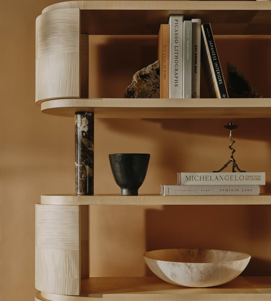Lionel Shelving, Dark Emperador Marble