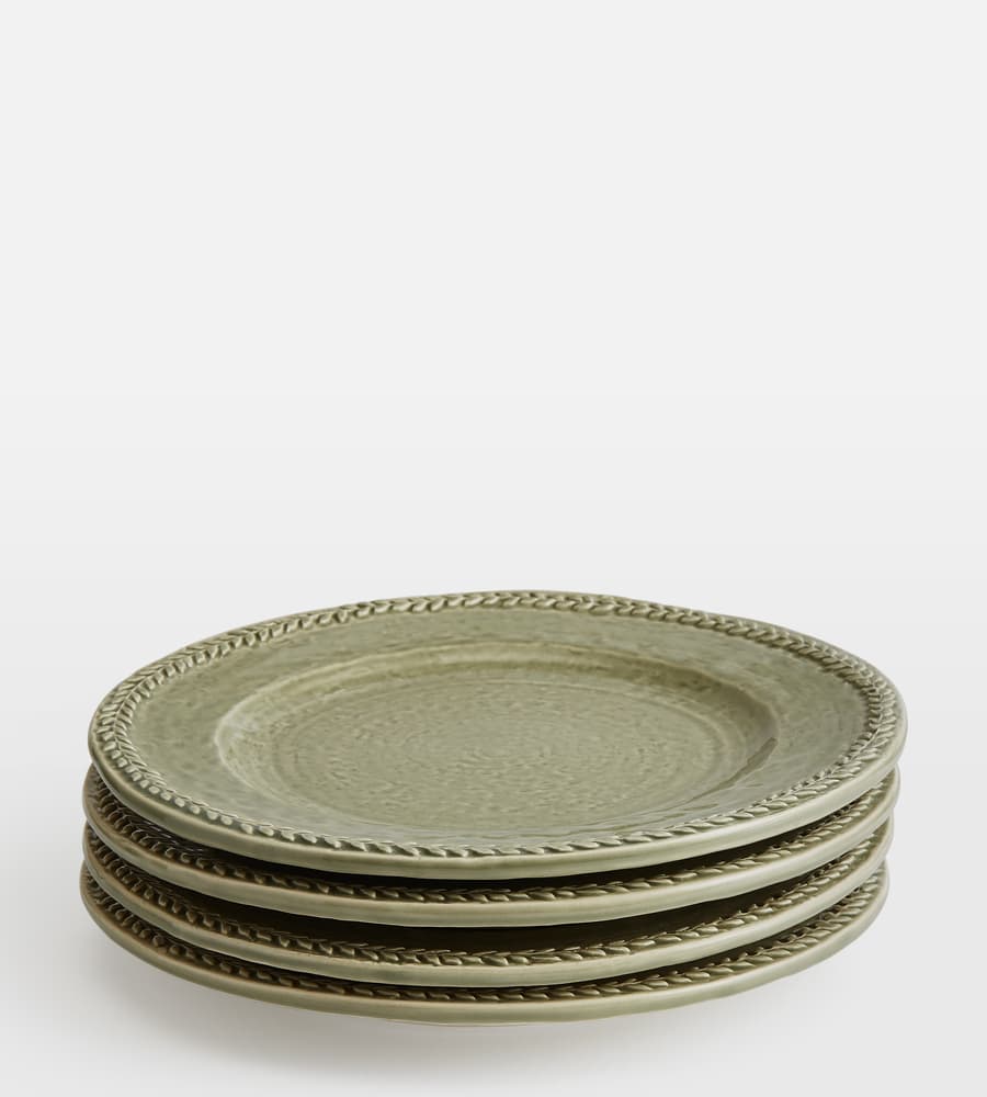 Hillcrest Side Plate, Green, Set of Four