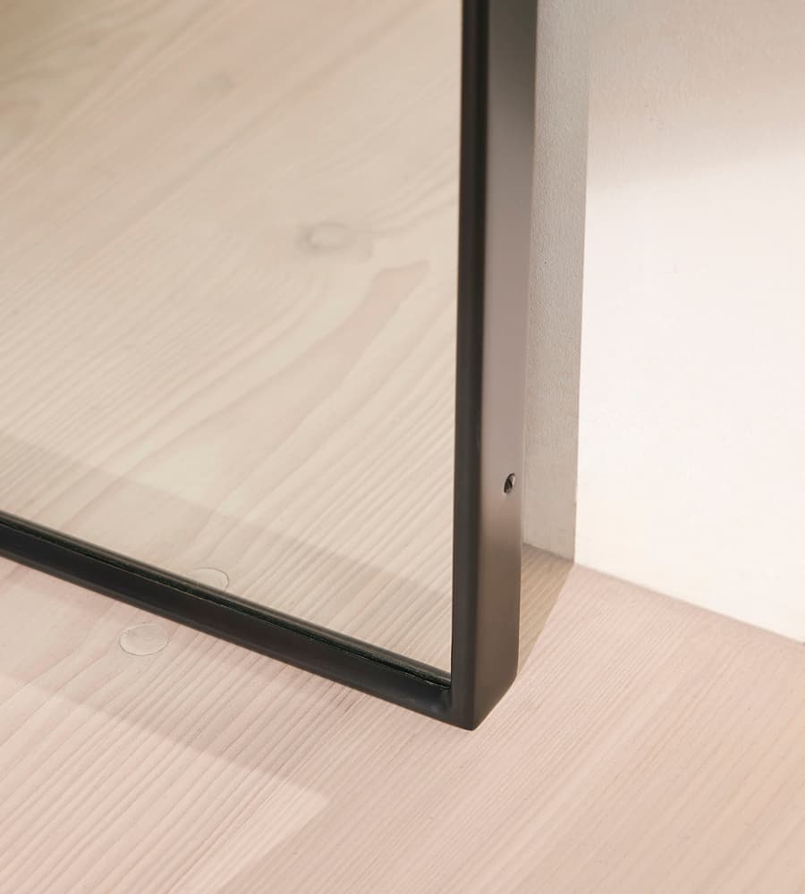 Cooper Mirror, Tall, Blackened Brass