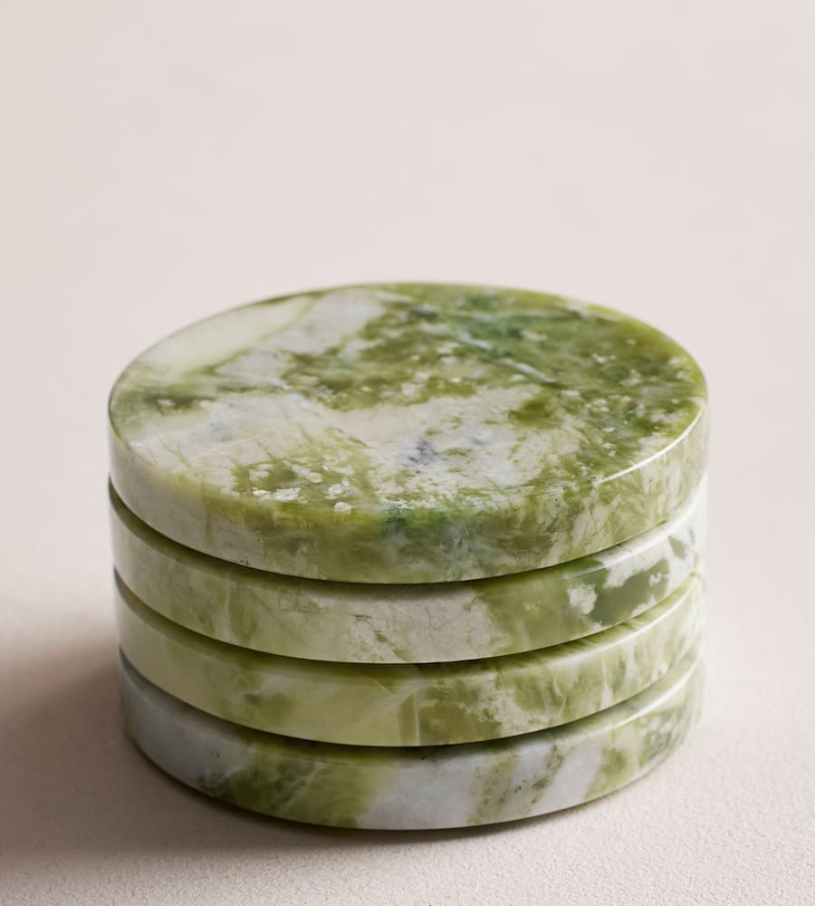 Hanson Coasters, Apple Jade, Set of Four