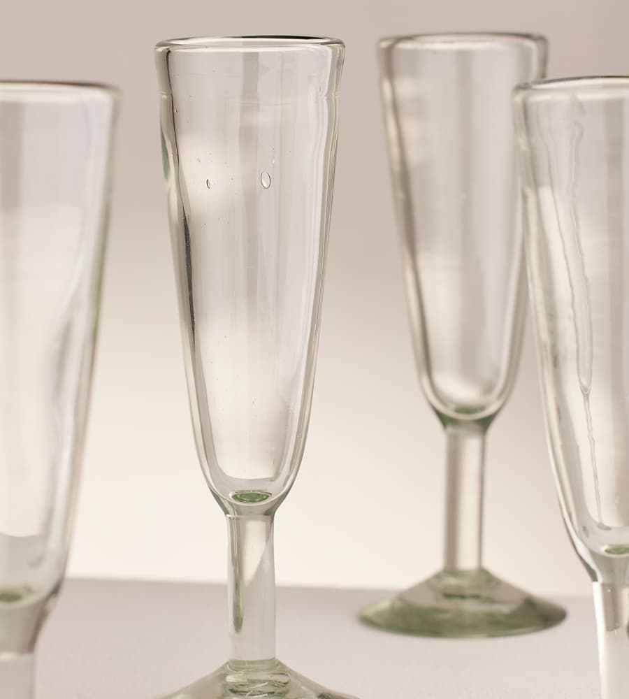 Country House Flute, Set of Four