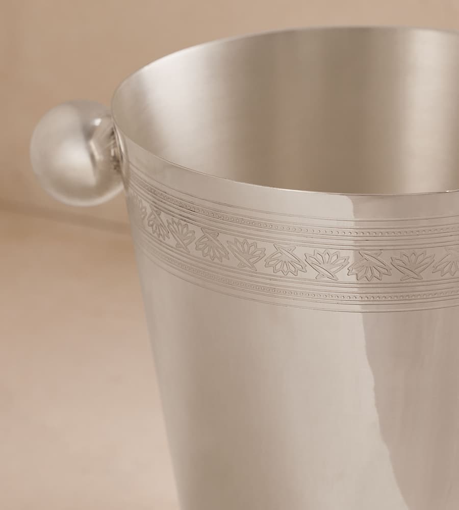 Rochester Engraved Silver Ice Bucket