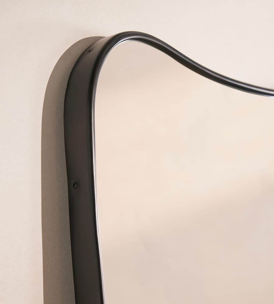 Cooper Mirror, Tall, Blackened Brass