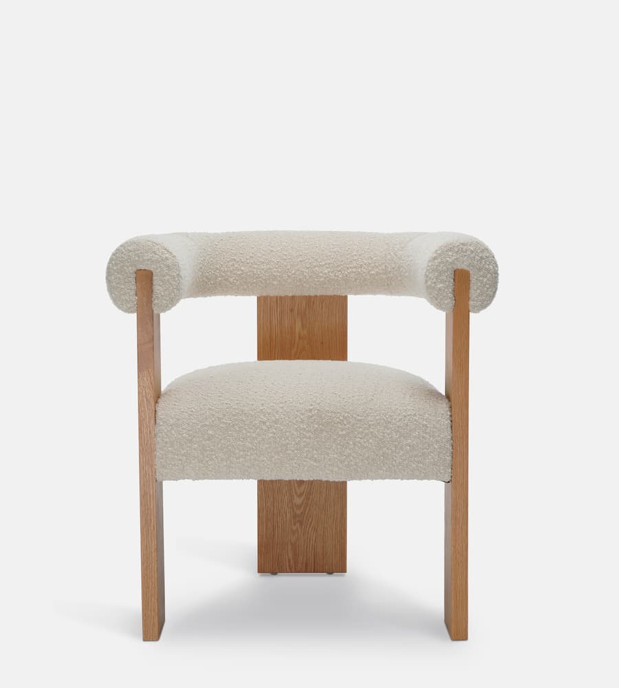 Eldon Dining Chair, Boucle, Oak, US