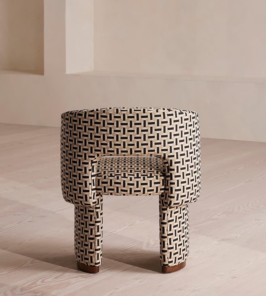 Morrell Outdoor Dining Chair, Geometric, Monochrome