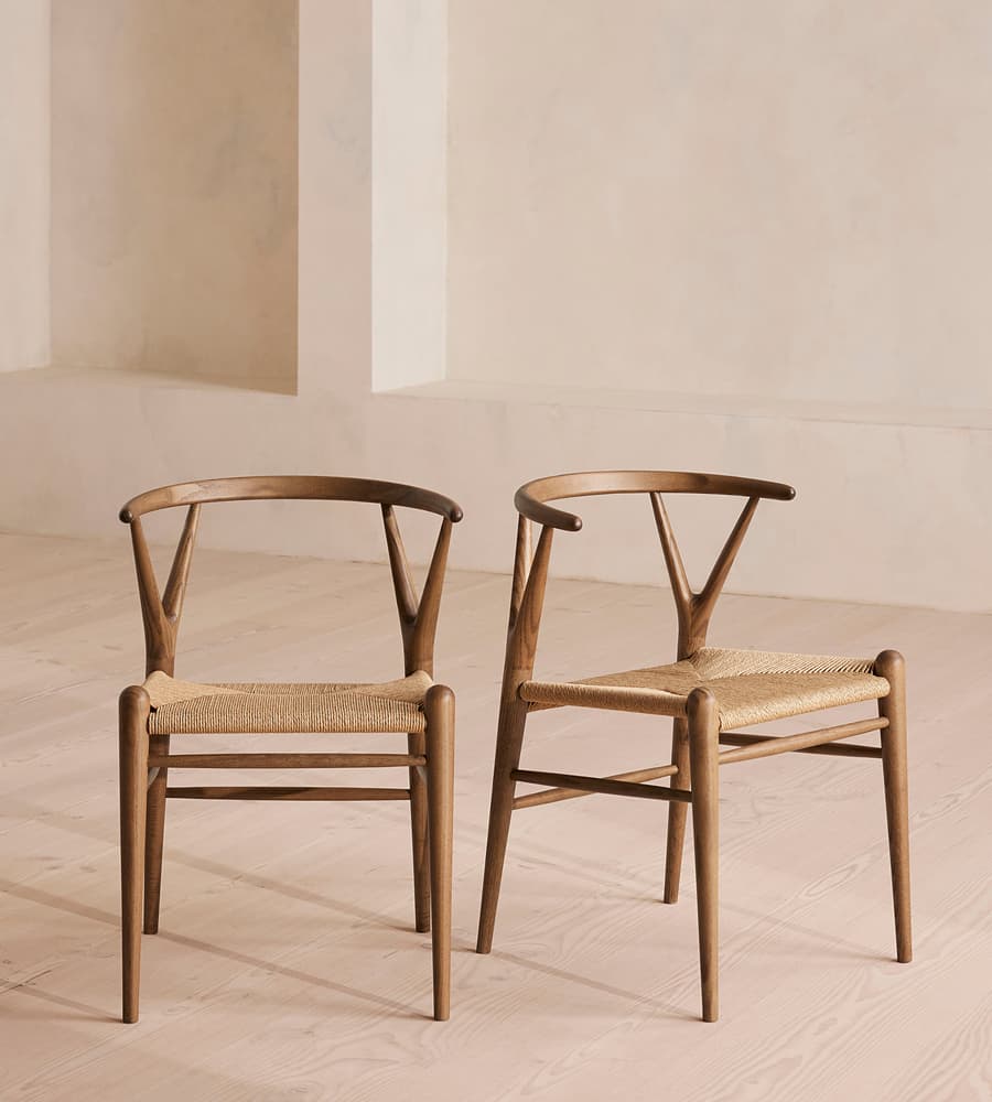 Pair of Sitwell Dining Chairs Walnut US