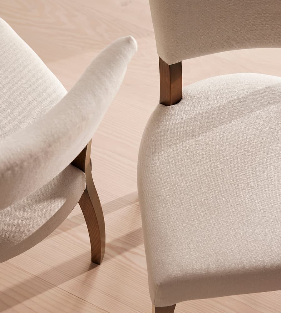 Pair of Molina Dining Chairs, Linen, Natural