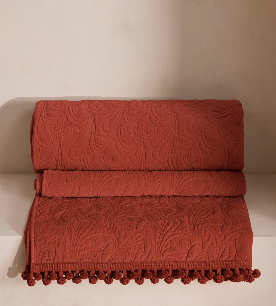Obie Bedspread Rust, 240 x 260cm