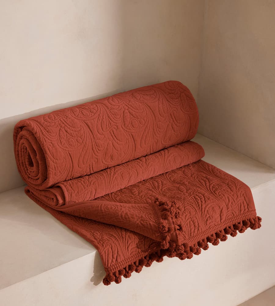 Obie Bedspread Rust, 240 x 260cm