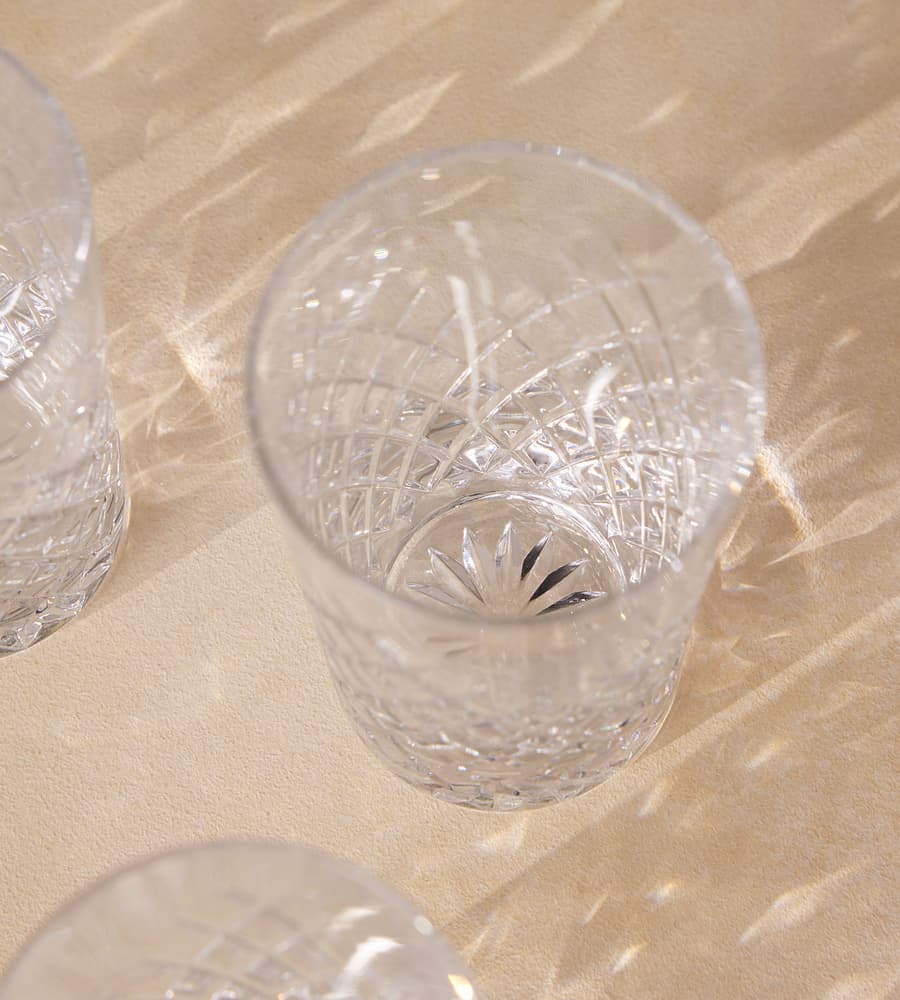 Barwell Cut Crystal Highball Glass, Set of Four