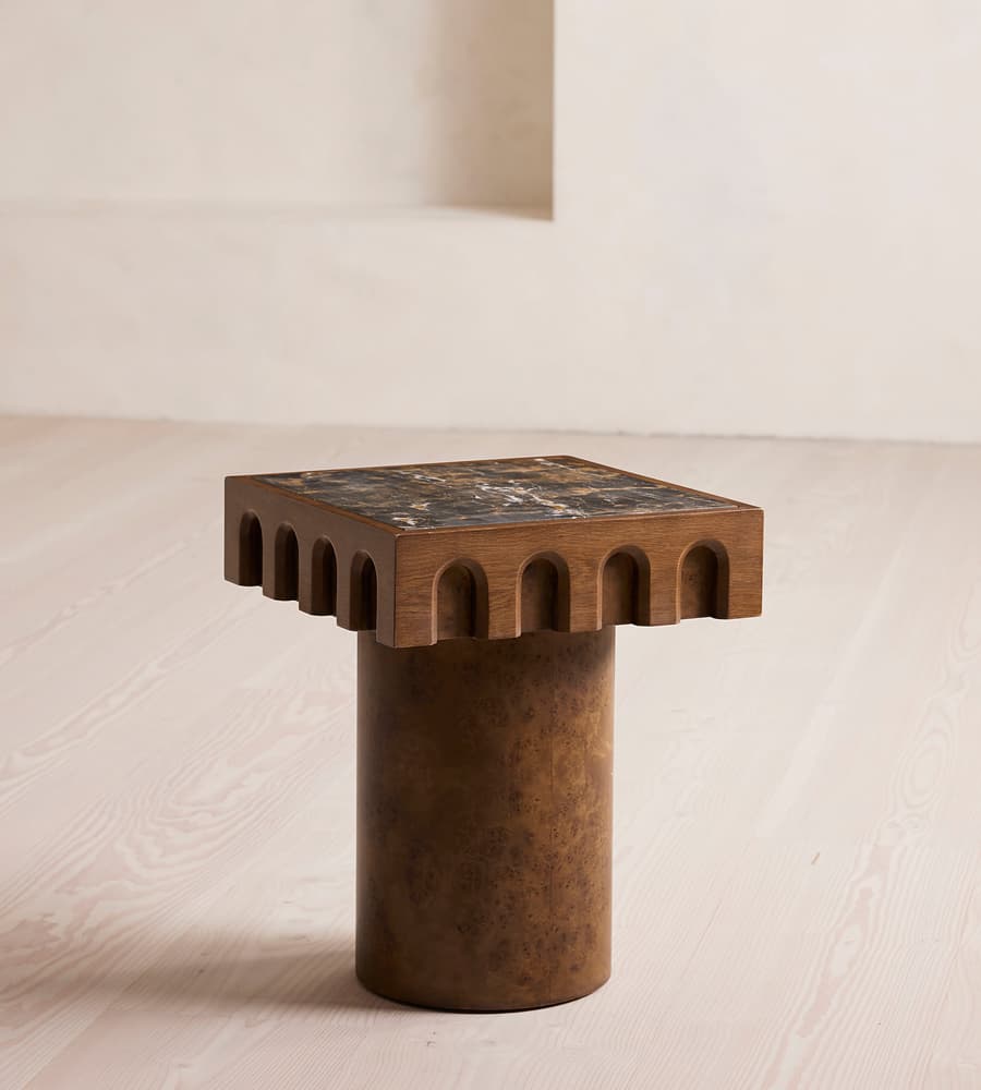Hiro Side Table, Michelangelo Marble
