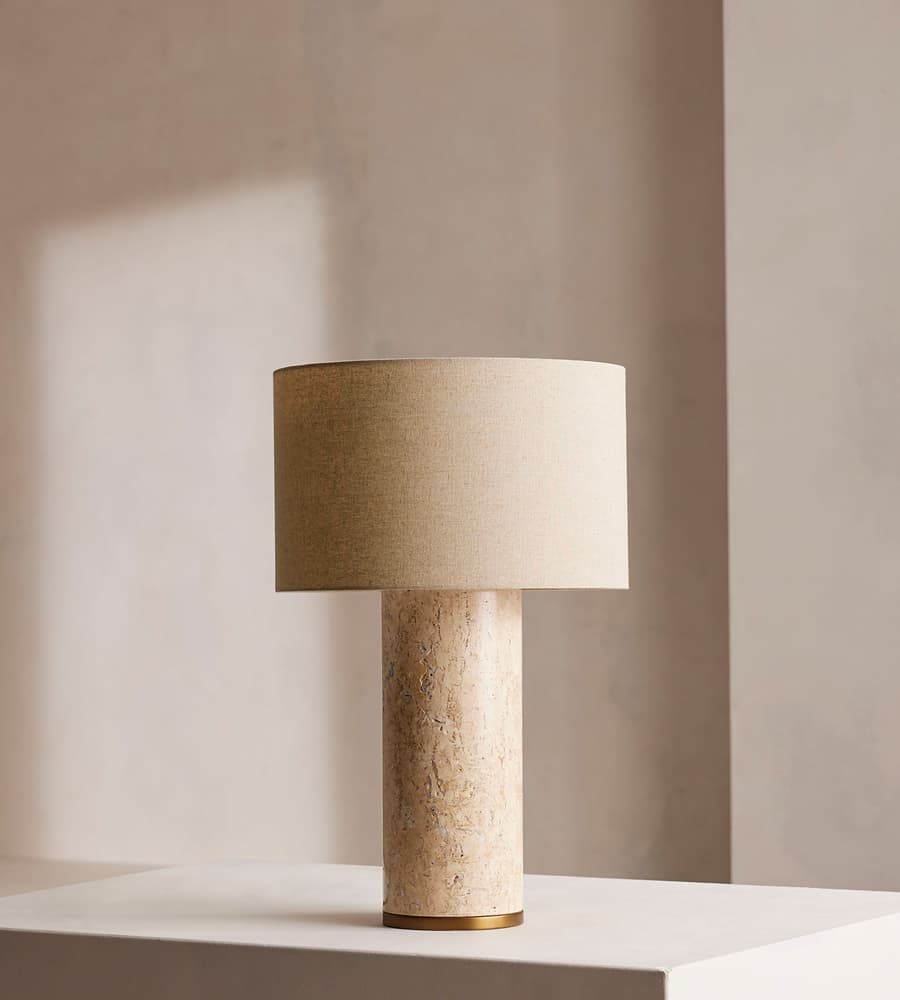 Remi Stone Table Lamp, Large, US