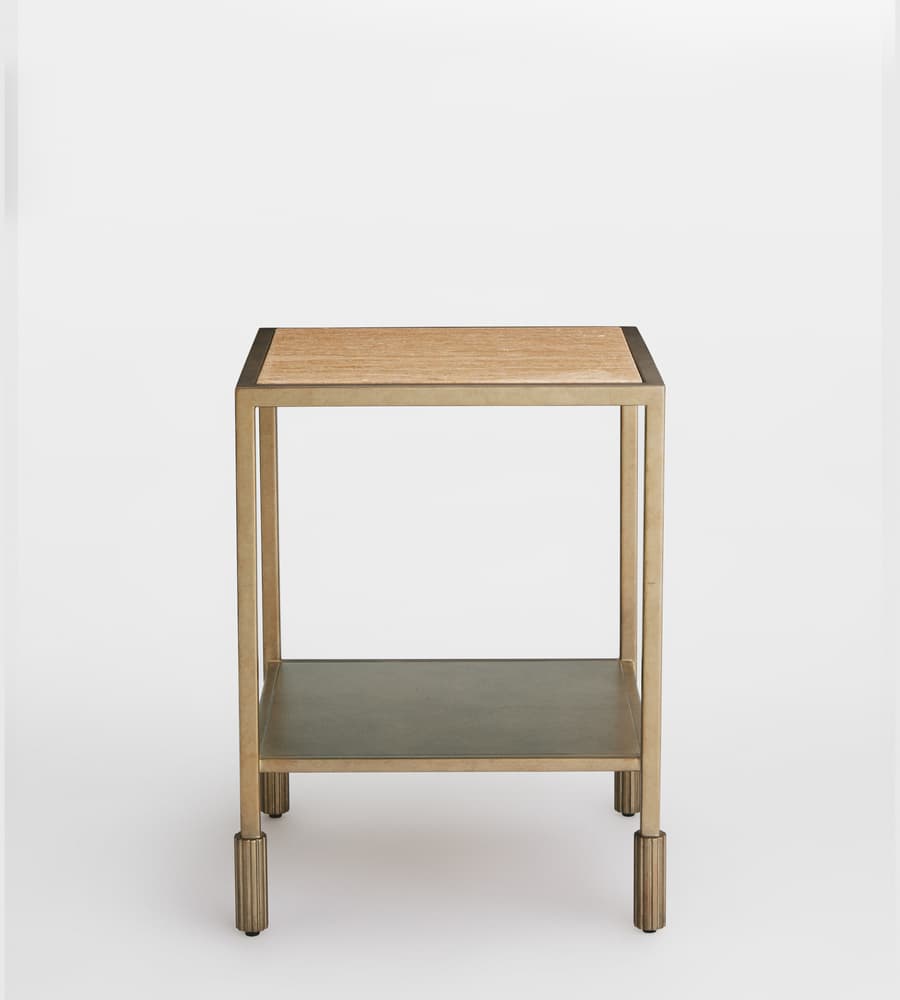 Portnall Side Table, Travertine