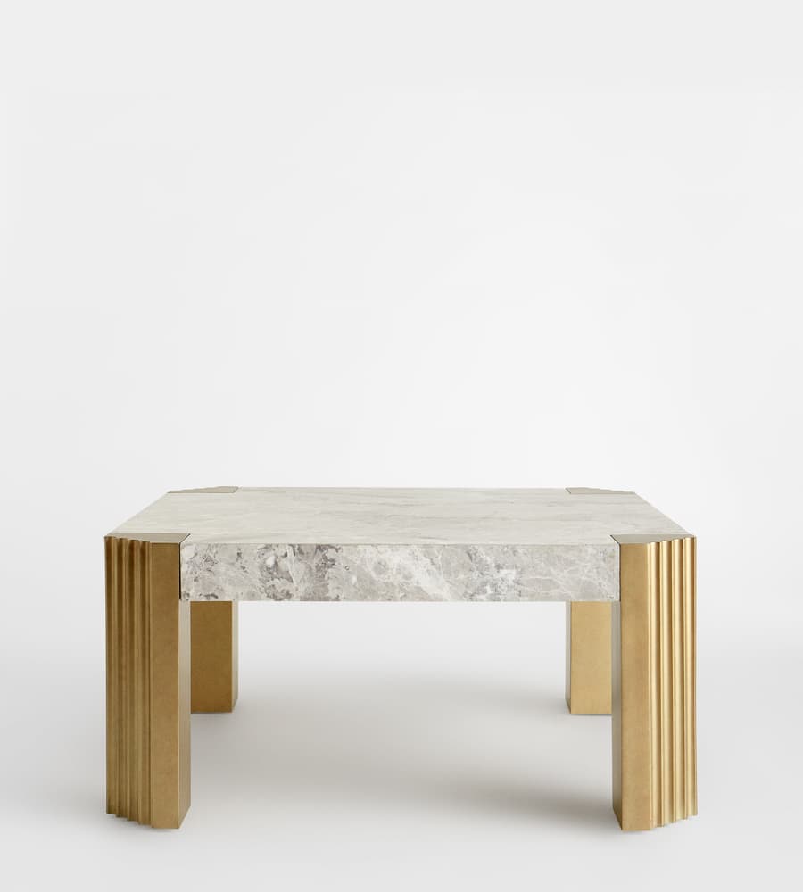 Athena Coffee Table, Grey Norway Marble