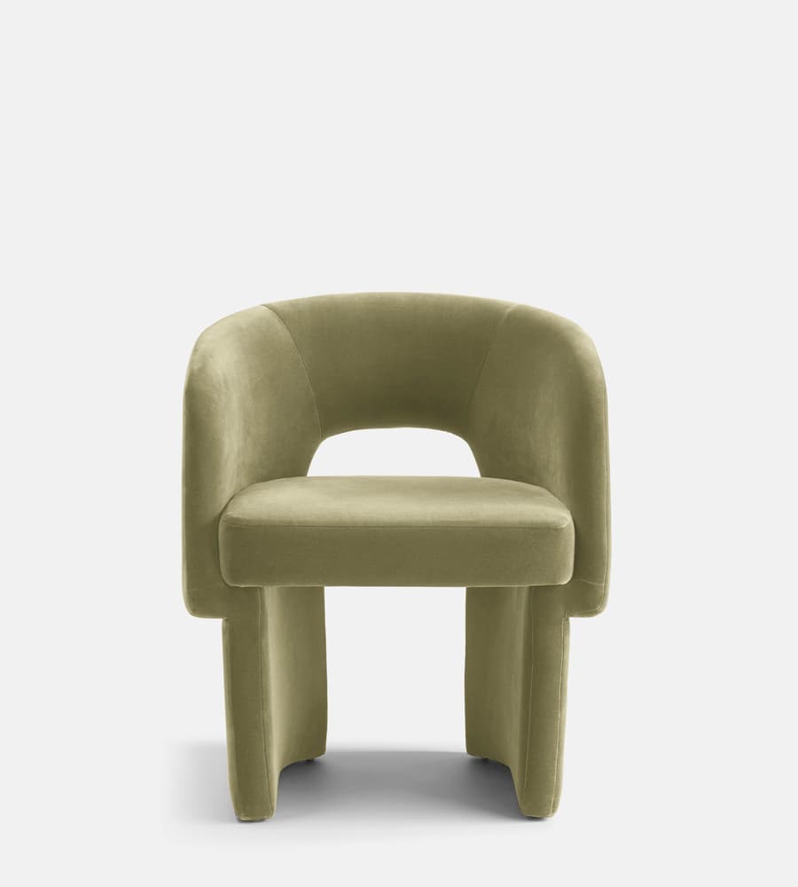 Morrell Dining Chair, Velvet, Lichen, US