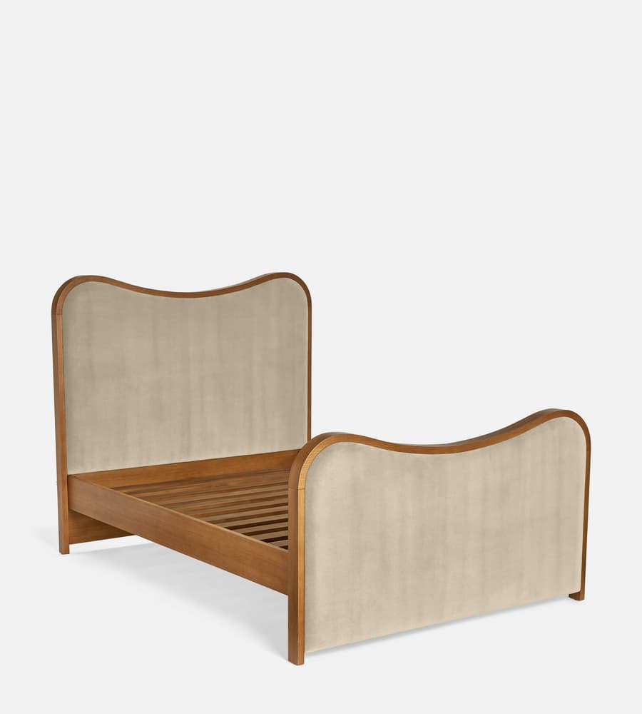 Lawrence Bed, Super King, Velvet, Camel