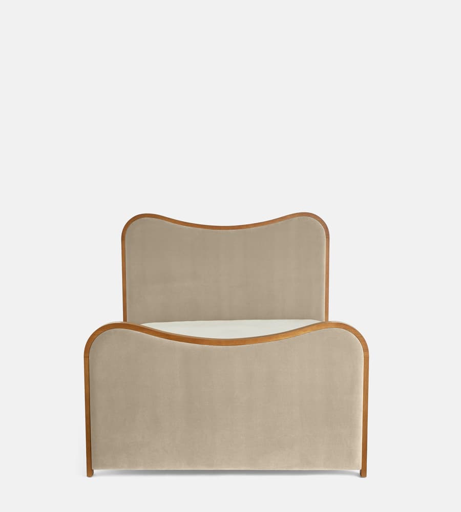 Lawrence Bed, Super King, Velvet, Camel