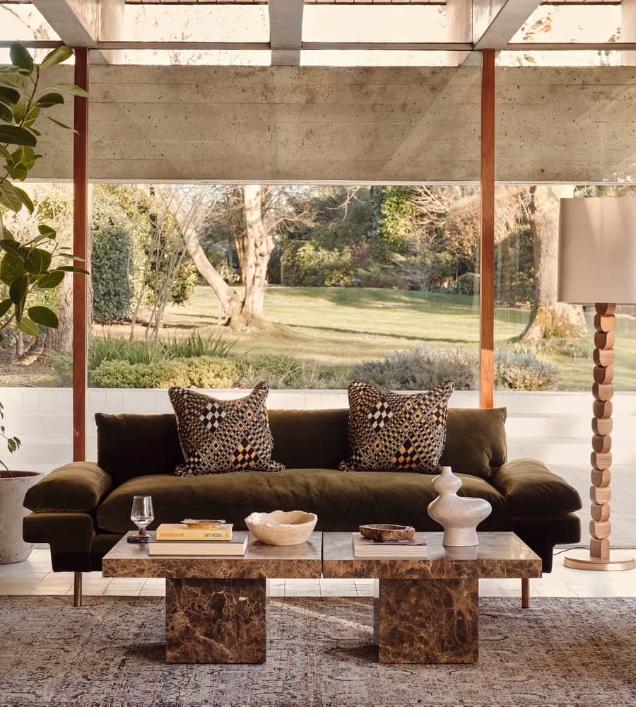 Bristol Sofa, Velvet, Olive