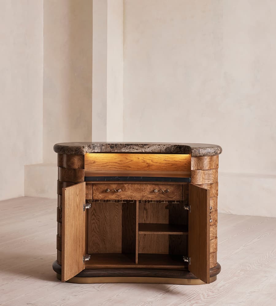 Locanda Bar, Dark Emperador Marble, US - Soho Home