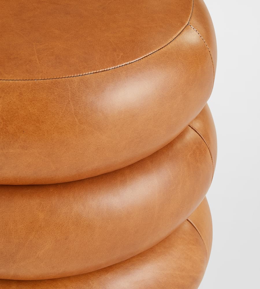 Tetbury Stool, Sycamore Leather